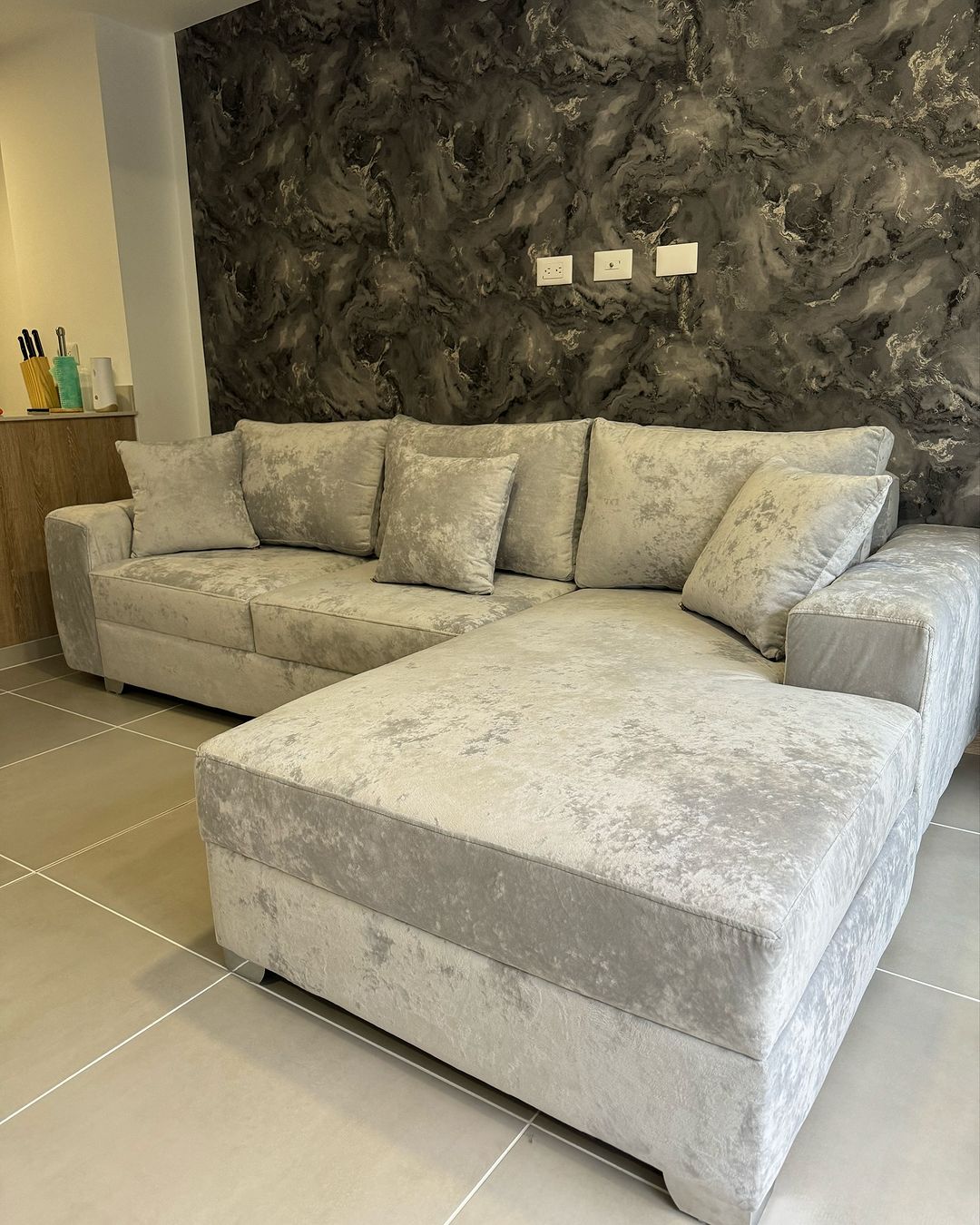 Cube L shaped Sofa - Mac Interiors